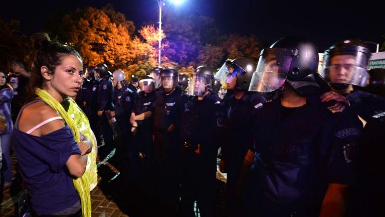 Bulgarian Police Rescue Besieged MPs | World News | Sky News