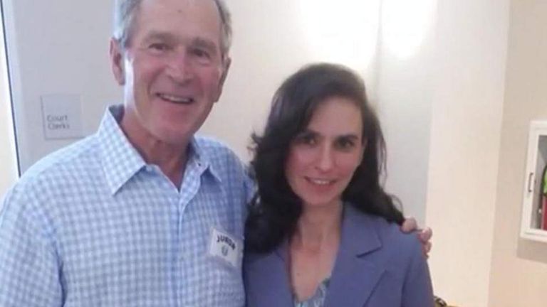 George W Bush Shows Up For Jury Duty In Dallas | US News | Sky News