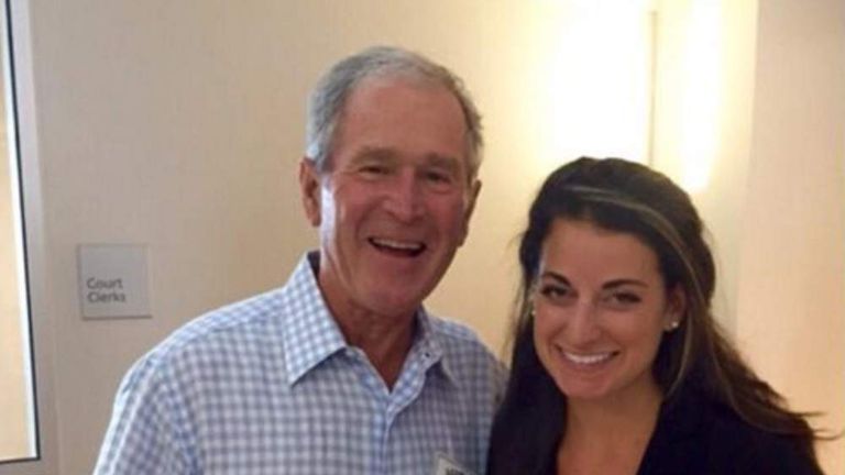 George W Bush Shows Up For Jury Duty In Dallas | US News | Sky News