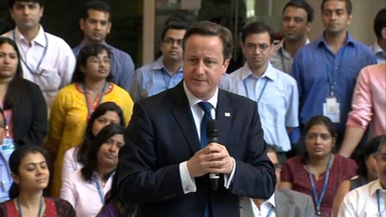 India Visit: David Cameron Leads Trade Mission | Politics News | Sky News
