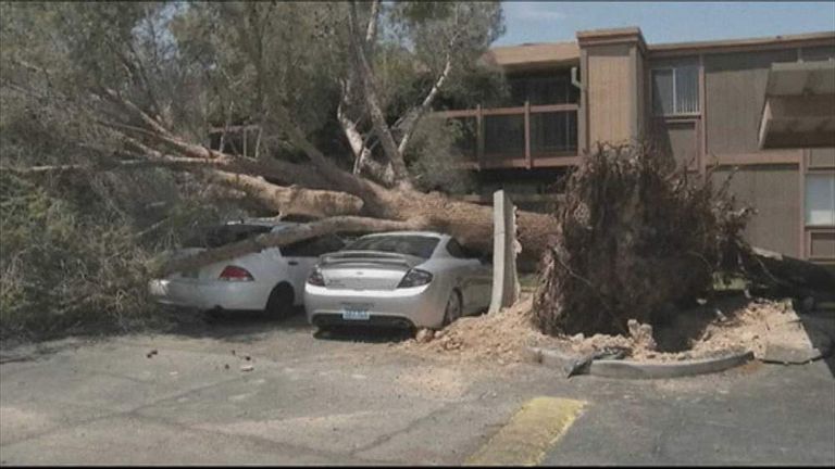Thousands Without Power After Las Vegas Storm | US News | Sky News