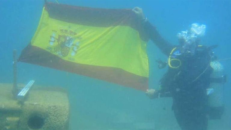 Gibraltar Row: Spanish Divers Inspect Reef | World News | Sky News