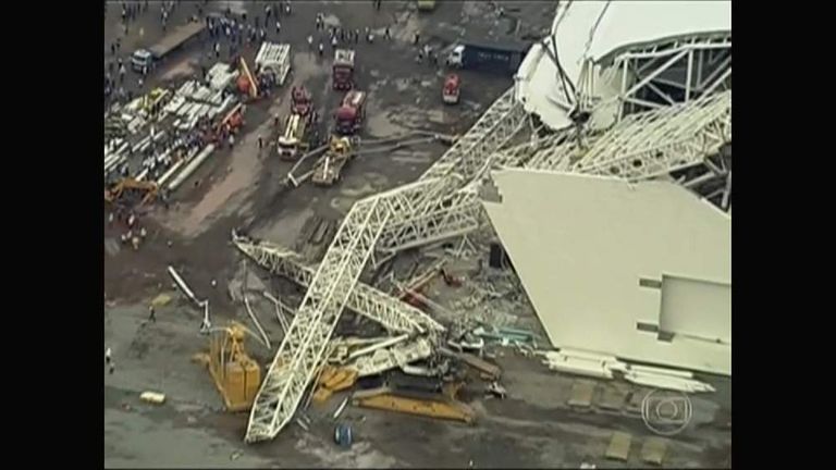 World Cup Stadium Collapse: Two Killed | World News | Sky News