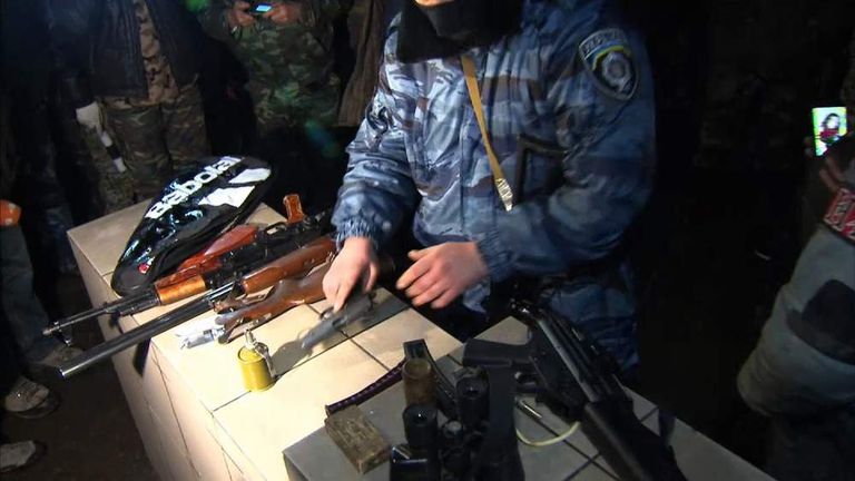 Ukraine: Gangs 'Smuggle Weapons Into Crimea' | World News | Sky News