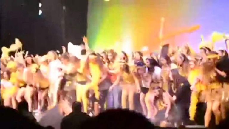 Dozens Injured As School Stage Collapses | World News | Sky News