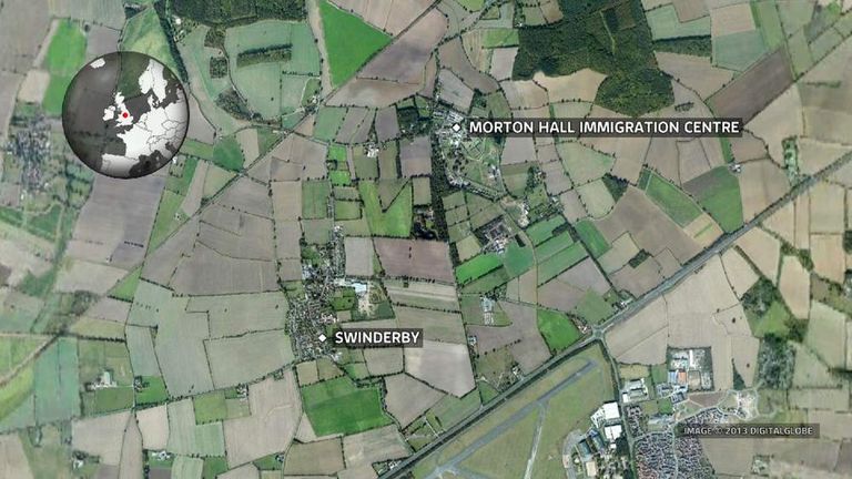 Disturbance After Death At Immigration Centre | UK News | Sky News