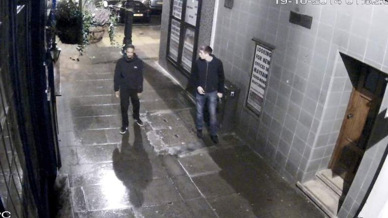Hunt For Bungling Robbers Caught On Camera | UK News | Sky News