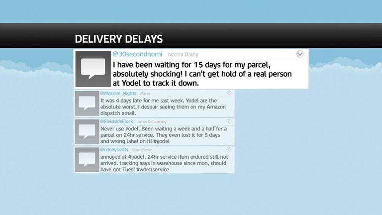 Yodel Suspends Collections Hitting Deliveries | Money News | Sky News