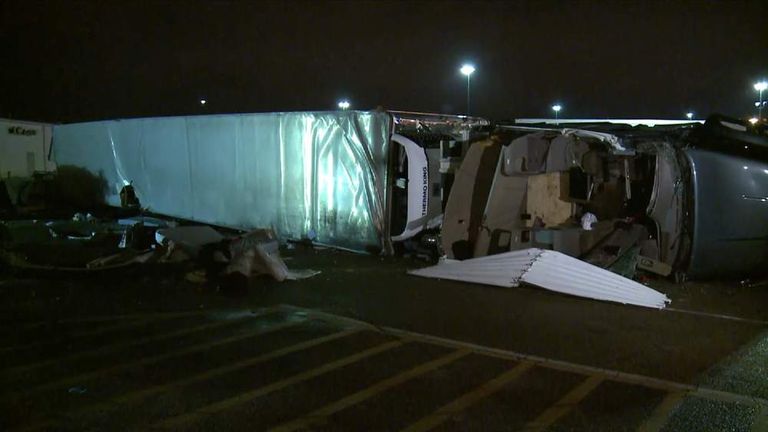 Six Injured As Tornado Rips Through Walmart | US News | Sky News