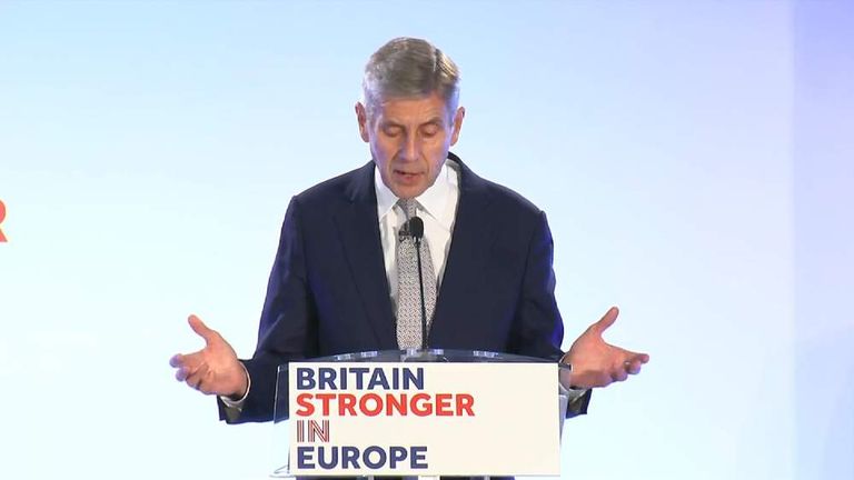 Case For EU: Lord Rose Speech In Numbers | Politics News | Sky News