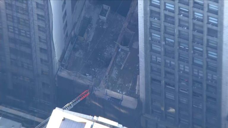 One Killed In Manhattan Building Collapse | US News | Sky News