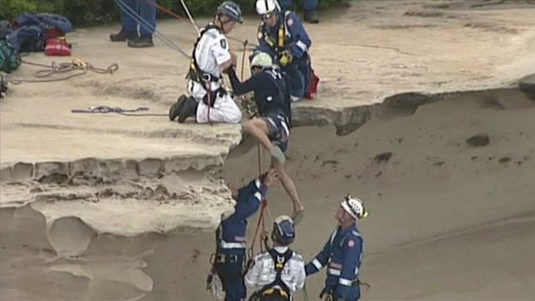 Two Men In Their 20s Stranded On Cliff Ledge | Scoop News | Sky News