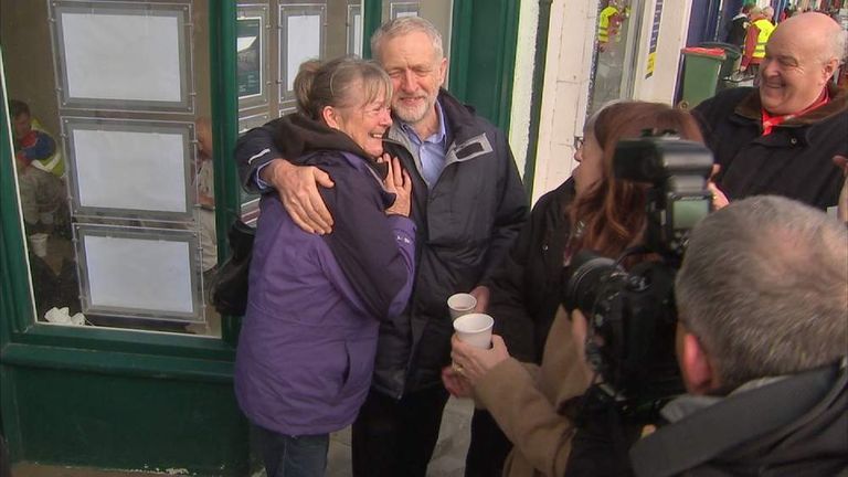 Corbyn Sings Happy Birthday To Flood Victim | UK News | Sky News