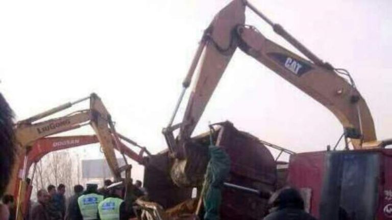 China: 11 Children Killed In School Bus Crash | World News | Sky News