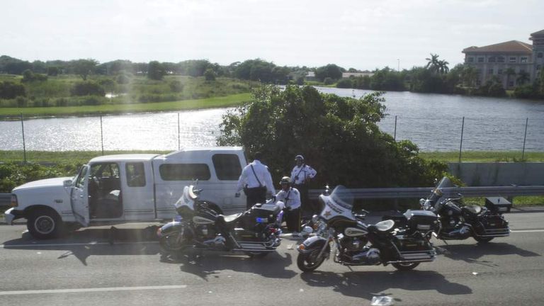 Obama Motorcade Rider Killed In Crash | World News | Sky News