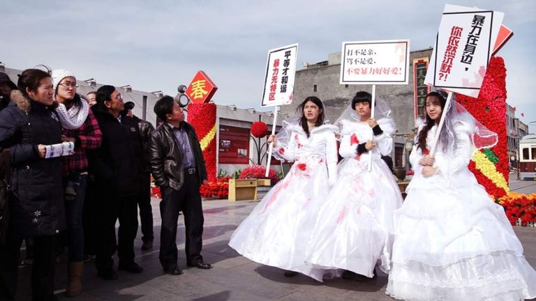 China Releases Five Women's Rights Activists | World News | Sky News