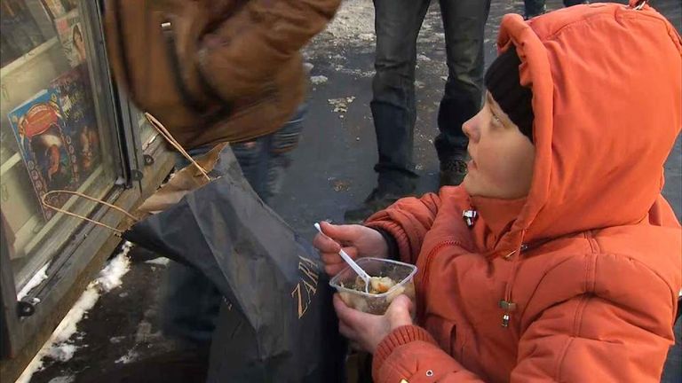 Russia: Homeless Battling Brutal Cold Spring | World News | Sky News
