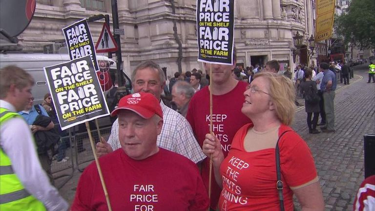 Milk Blockades: Ministers To Meet Farmers | UK News | Sky News