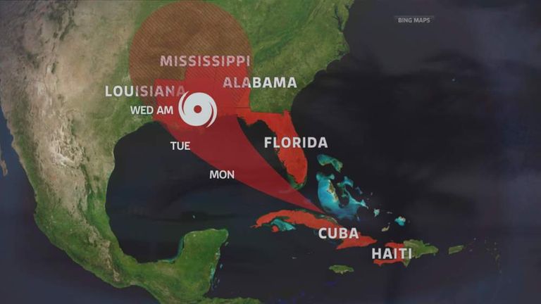 US Gulf Coast Braced For Tropical Storm Isaac | World News | Sky News