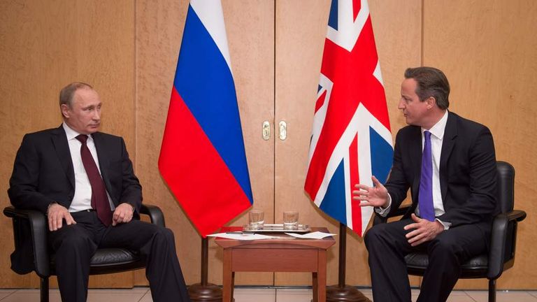 Cameron 'Firm' With Putin In Ukraine Talks | World News | Sky News
