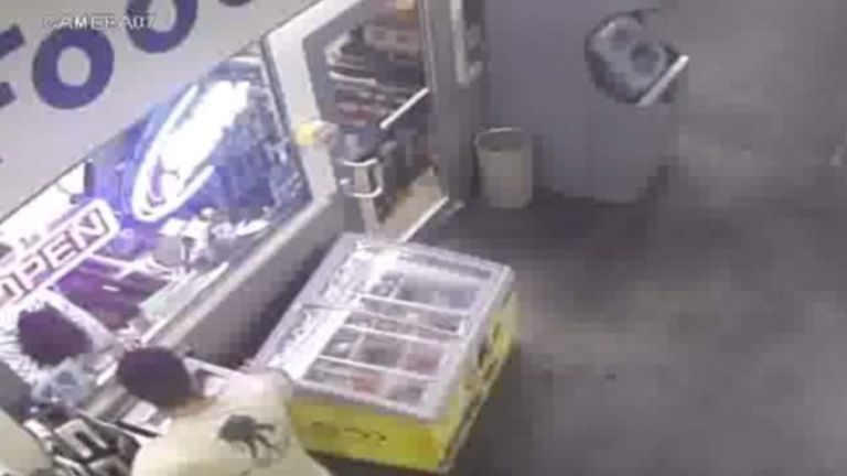 Thief Steals Fridge Under Dozing Clerk's Nose | US News | Sky News