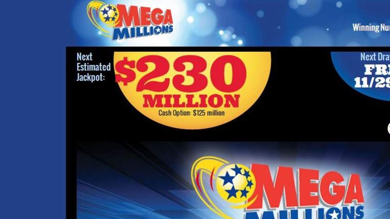 Mega Millions Black Friday Jackpot At $230m | US News | Sky News