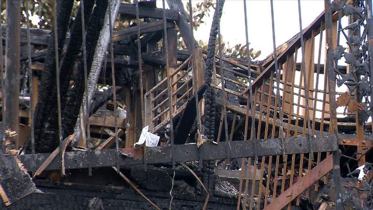 Blaze At Meth Lab Leaves Scores Homeless | US News | Sky News