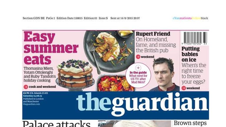 Saturday's National Newspaper Front Pages | UK News | Sky News