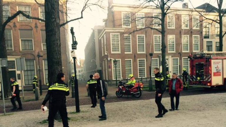 Man Held Over British Embassy Fire In Hague | World News | Sky News
