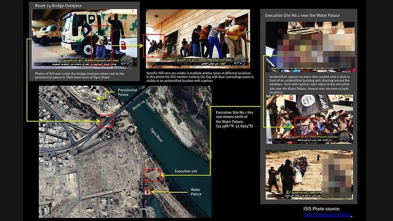 Isis Massacre Tikrit Satellite Images Emerge World News Sky News