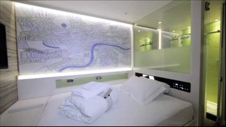 App-Controlled Budget Hotel Concept To Launch | Money News | Sky News