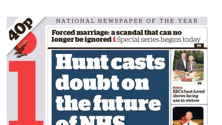 Friday's National Newspaper Front Pages | UK News | Sky News