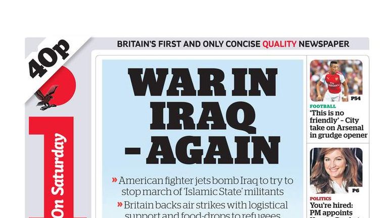 Saturday's National Newspaper Front Pages | UK News | Sky News