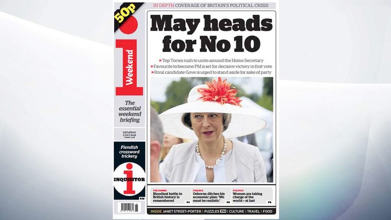 Saturday's National Newspaper Front Pages | UK News | Sky News