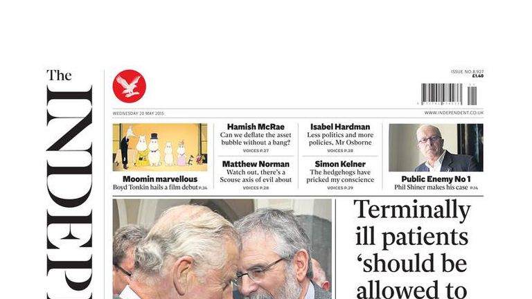 Wednesday's National Newspaper Front Pages | UK News | Sky News