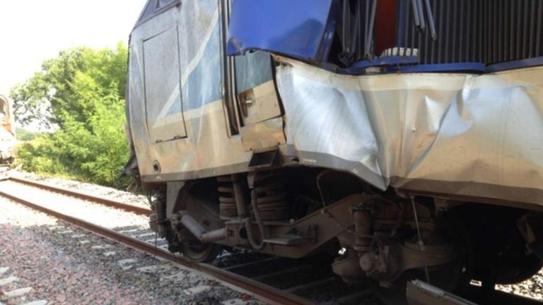 France Rail Crash: Dozens Hurt As Trains Collide | World News | Sky News