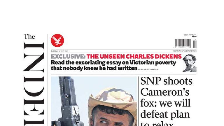 Tuesday's National Newspaper Front Pages | UK News | Sky News