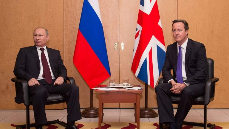 Cameron 'Firm' With Putin In Ukraine Talks | World News | Sky News