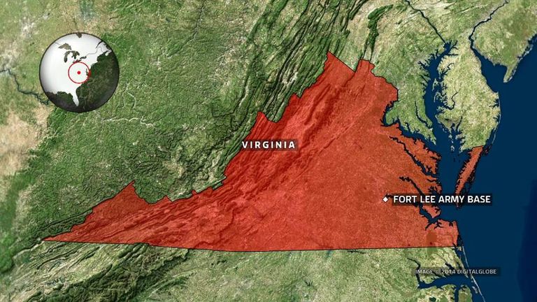 Fort Lee Lockdown: 'Soldier Shot Herself' | US News | Sky News