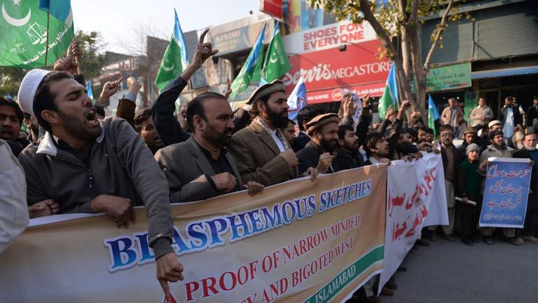 Four Killed In Anti-Charlie Hebdo Protests | World News | Sky News