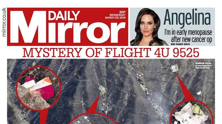 Wednesday's Newspaper Front Pages | UK News | Sky News