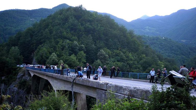 Bus Slides Off Road Into Gorge Killing 18 | World News | Sky News