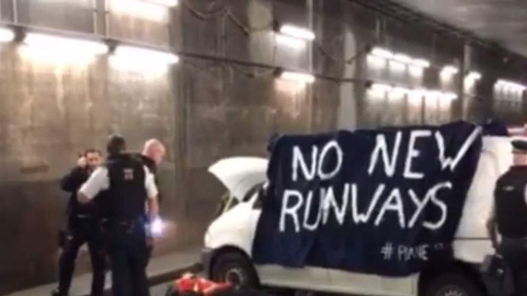 Climate Change Protesters Block Heathrow | UK News | Sky News