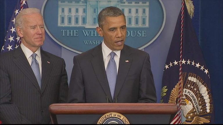 US Fiscal Deal Signed By Obama Using Autopen | US News | Sky News