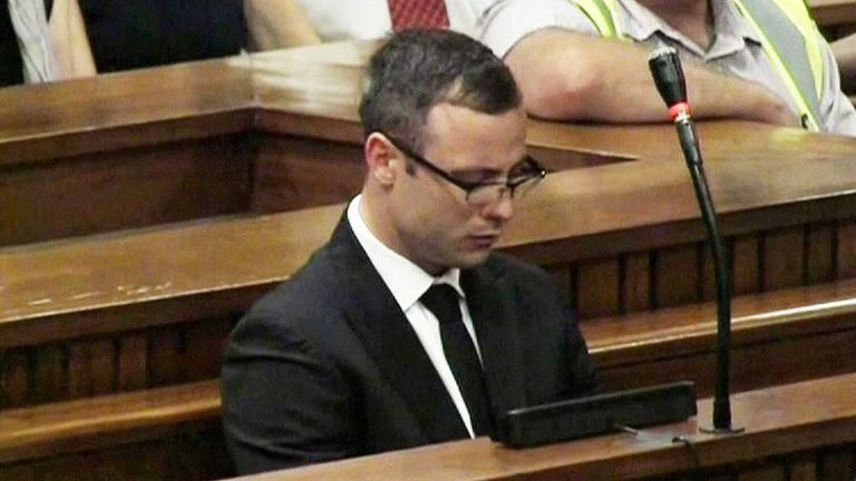 Pistorius A 'Broken Man' After Killing Model | World News | Sky News