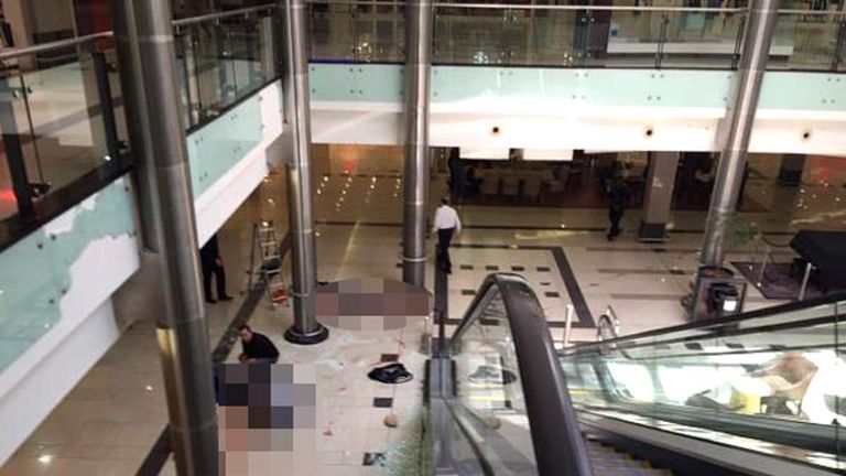 South Africa Gunmen In Shopping Mall Shoot-Out | World News | Sky News