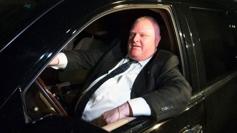 Toronto Mayor Denies Smoking Crack Cocaine | World News | Sky News