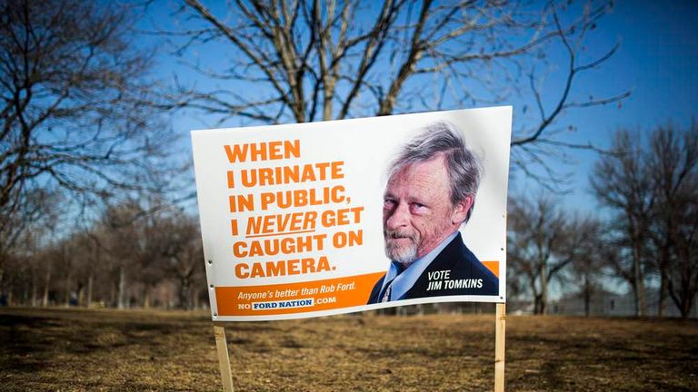 Rob Ford: Fake Campaign Ads Poke Fun At Mayor | World News | Sky News