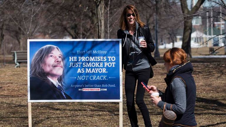 Rob Ford: Fake Campaign Ads Poke Fun At Mayor | World News | Sky News