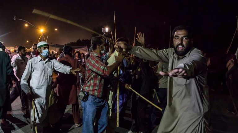 Hundreds Hurt In Violent Pakistan Clashes | World News | Sky News